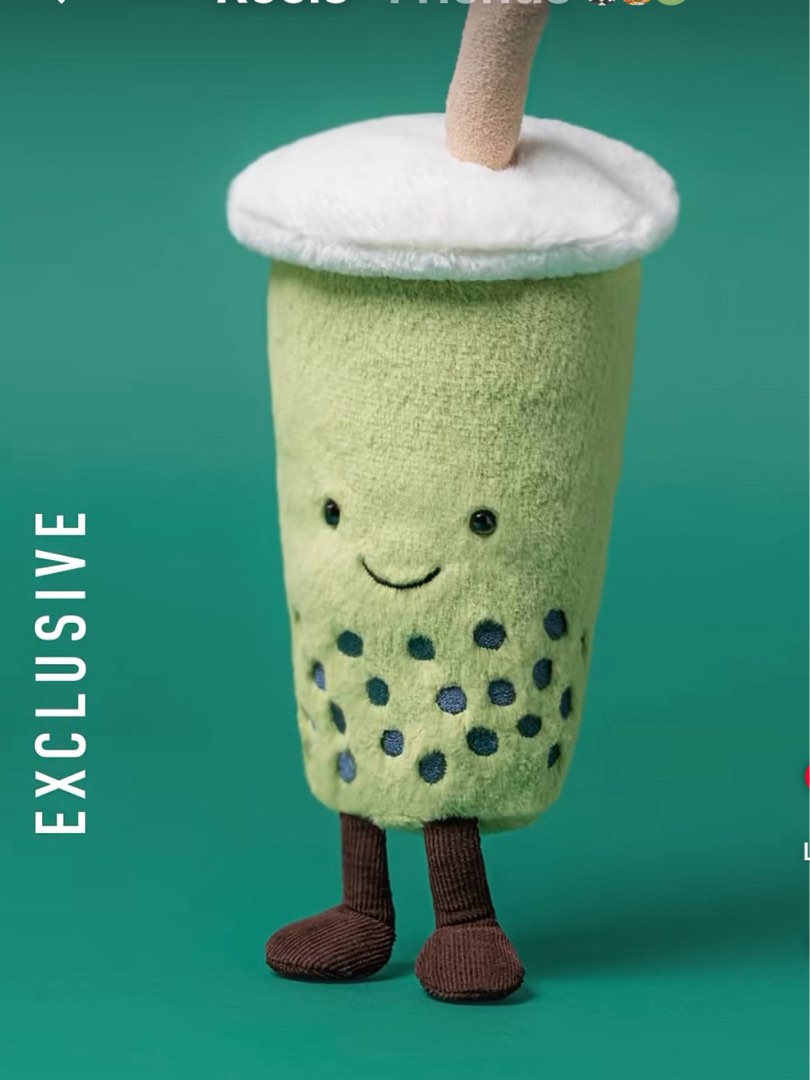 [英國代購] 最新 Jellycat Matcha Bubble Tea 抹茶珍珠奶茶, 興趣及遊戲, 玩具 & 遊戲類 - Carousell