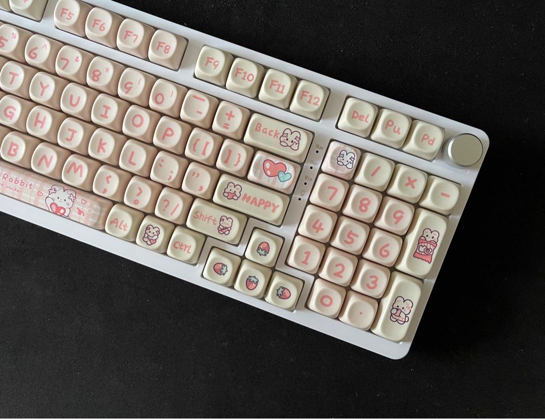 🐰 Bunny Wireless RGB Custom Gaming Mechanical Keyboard | 90% Layout ...