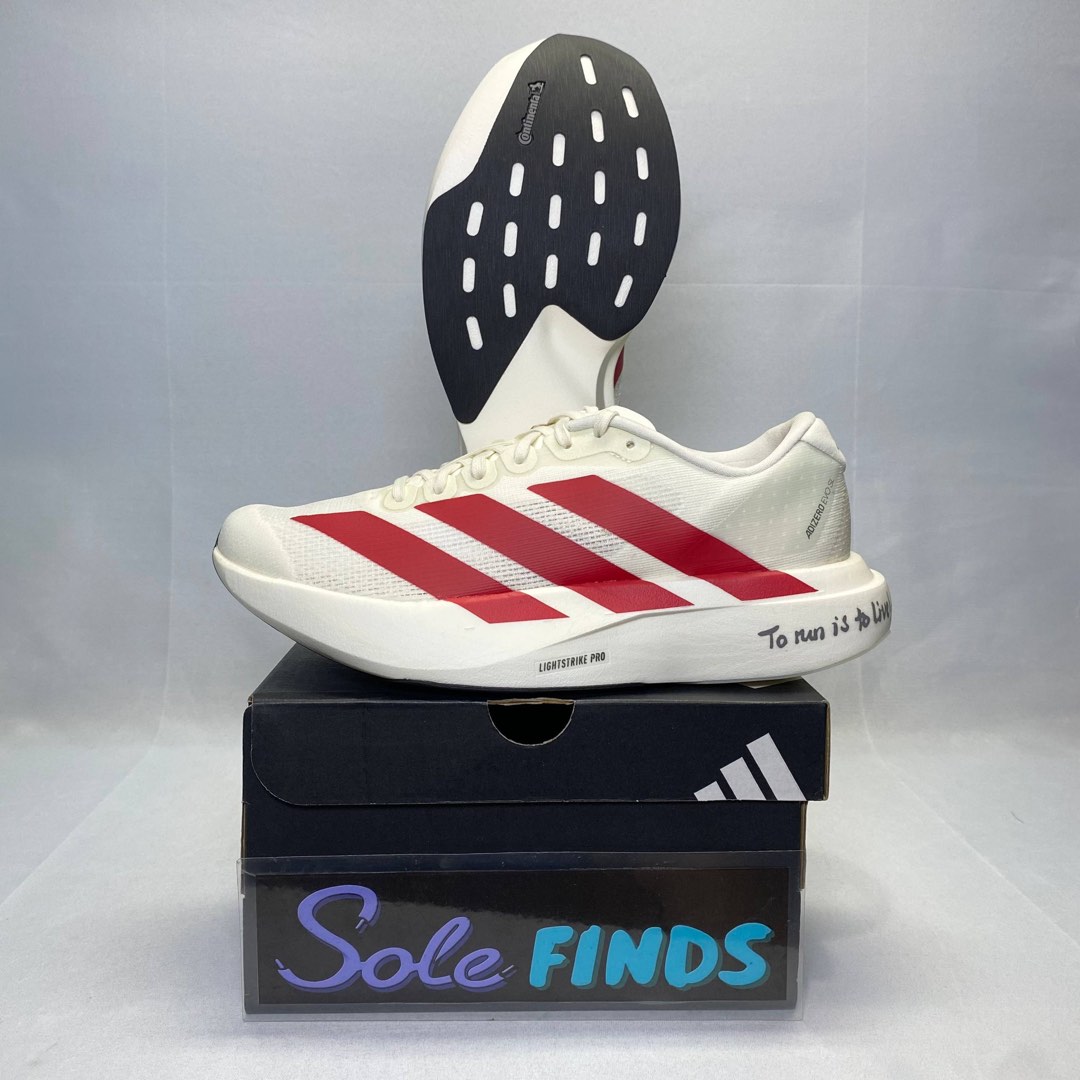 Adidas Adizero Evo SL Off White Red Better Scarlet (To Run Is To Live ...