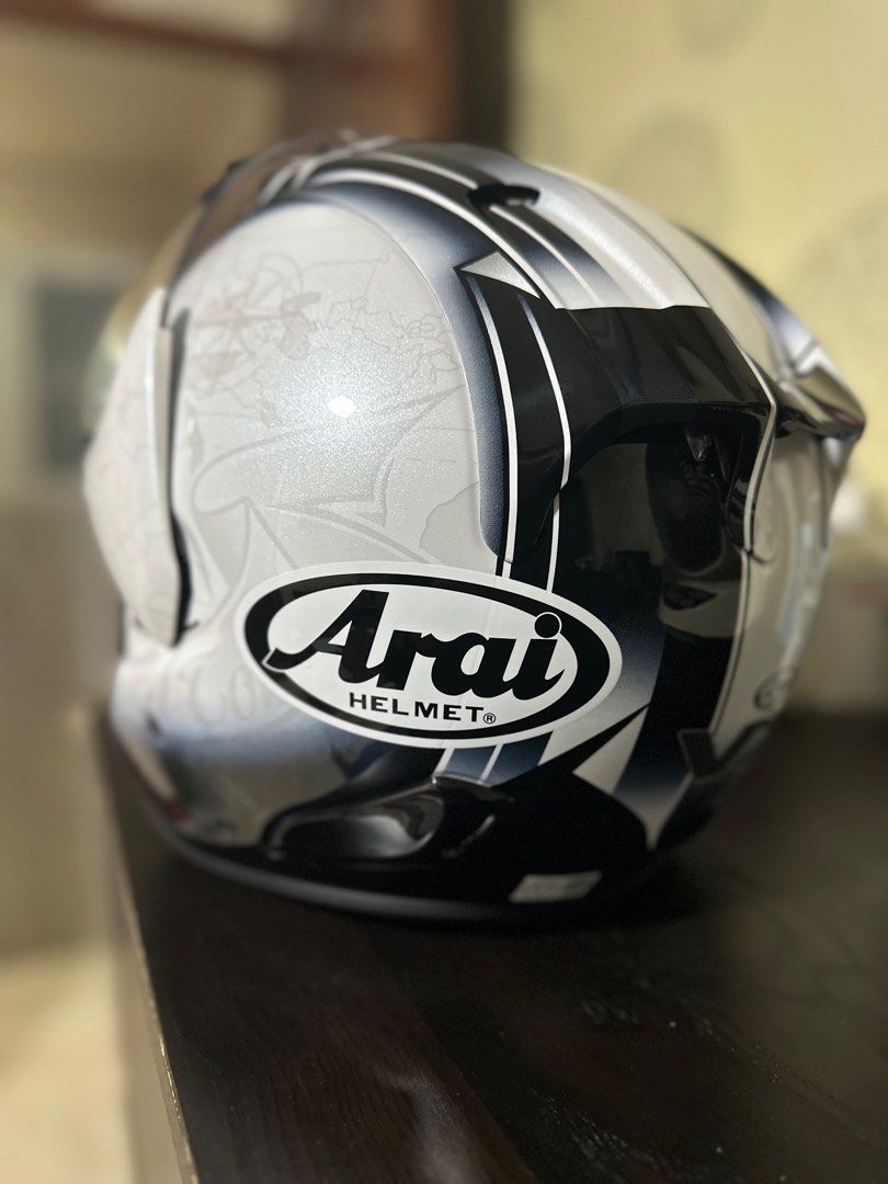 Arai VZ-Ram Harada Tour White, Motorcycles, Motorcycle Accessories on ...