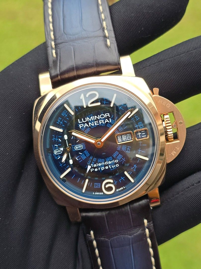 **ULTRA RARE 1 OF 30!** PANERAI LUMINOR ROSE GOLD LUMINOR CALENDARIO ...