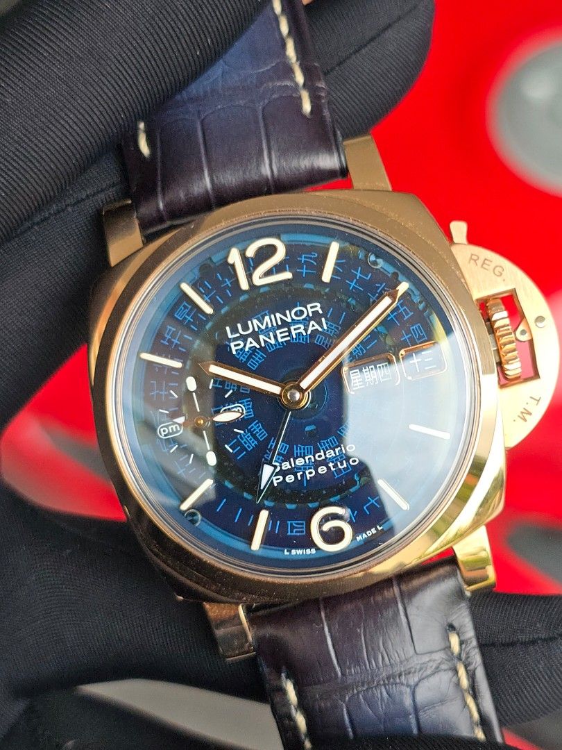 **ULTRA RARE 1 OF 30!** PANERAI LUMINOR ROSE GOLD LUMINOR CALENDARIO ...