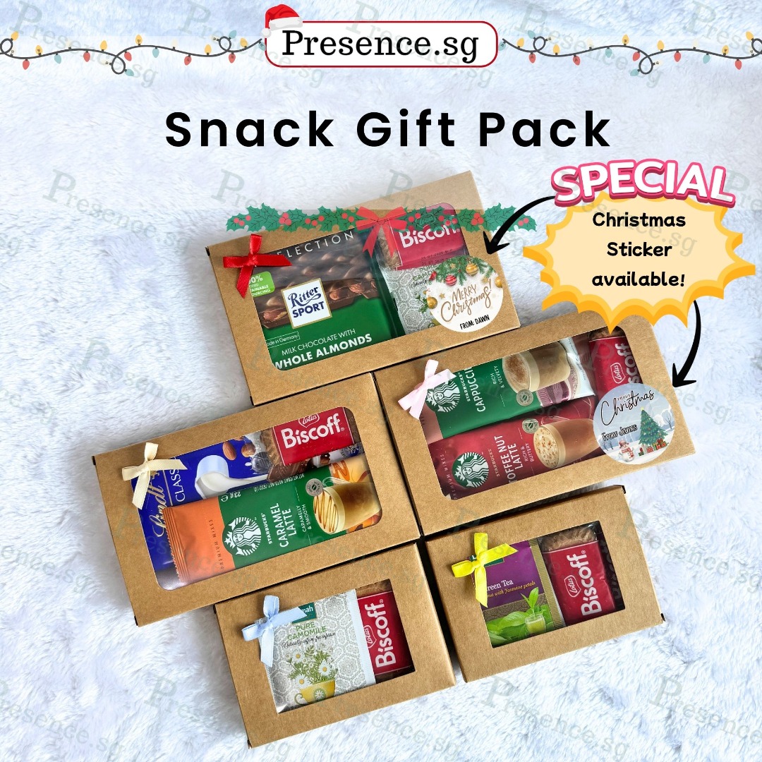 Christmas Snack Gift Pack Coffee Tea Biscoff Biscuit Chocolate Gift Set ...