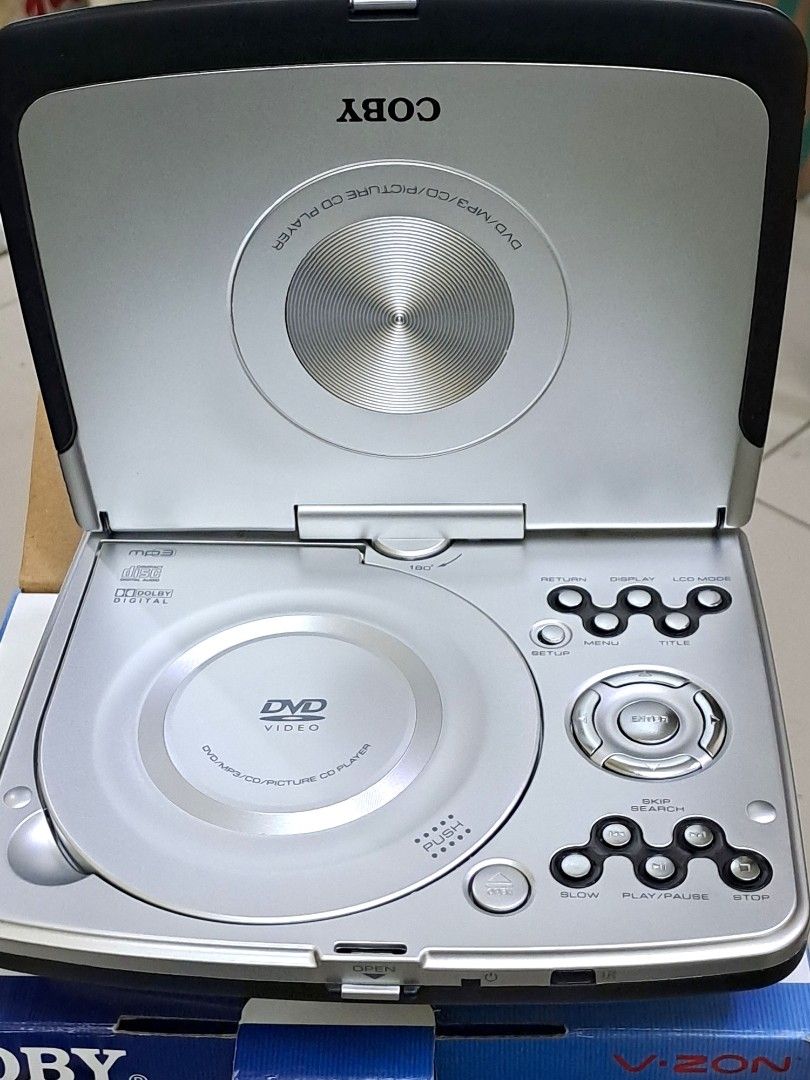 COBY Portable DVD Player 7" TFT with Seivel Screen Model: TF-DVD7333 ...