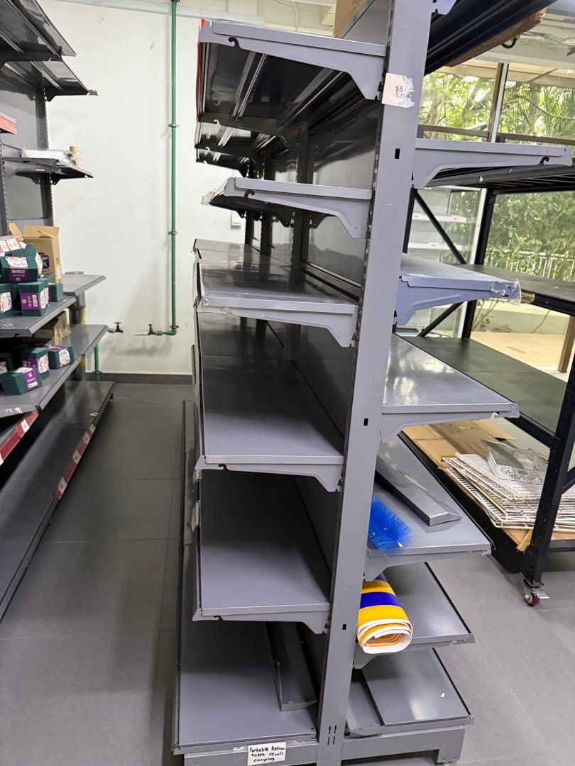 Commercial Retail Shelving Unit - Grey, Furniture & Home Living ...