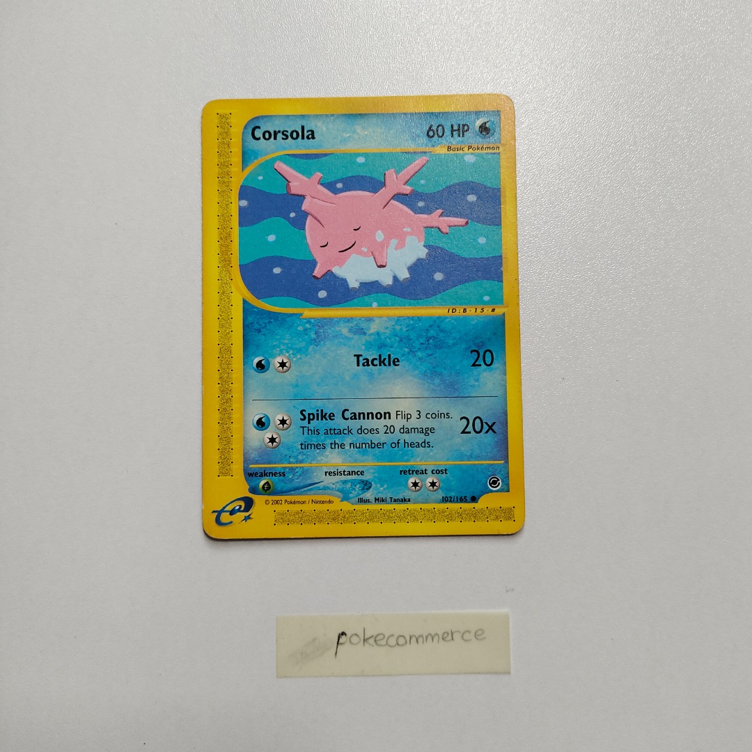 Corsola Pokemon Card (Expedition), Hobbies & Toys, Toys & Games on ...