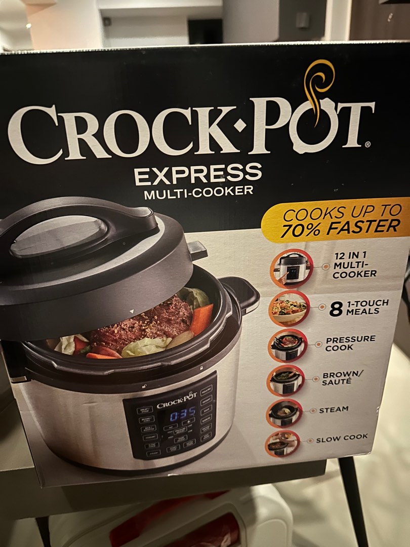 Crock Pot Express Multi-Cooker crockpot, TV & Home Appliances, Kitchen ...