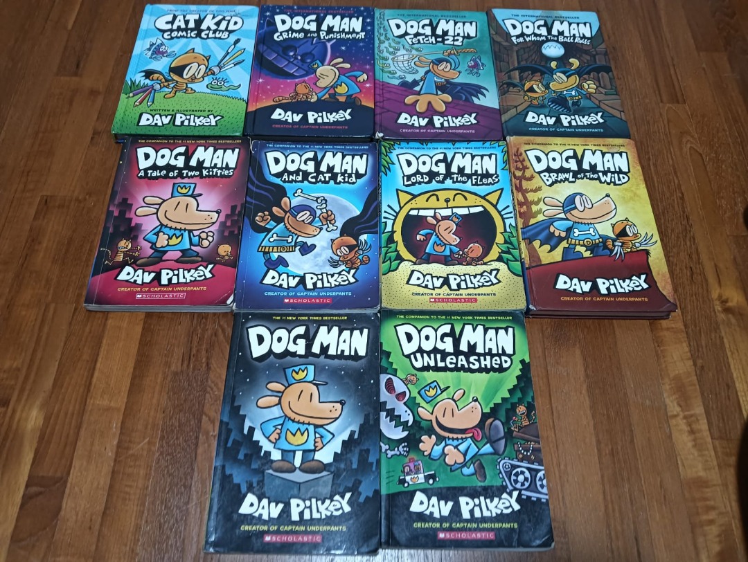 Dog Man & Cat Kid Comic Club Books by Dav Pilkey, Hobbies & Toys, Books ...