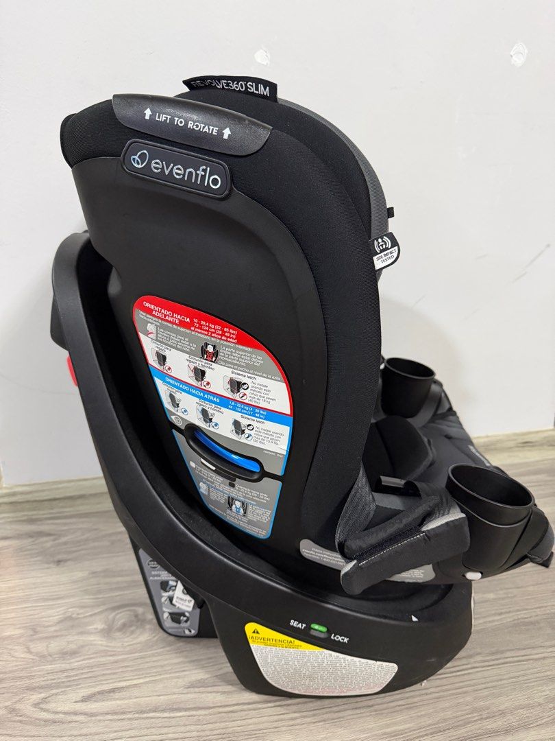 Evenflo Revolve360 Slim 360 Rotating Car Seat, Babies & Kids, Going Out ...