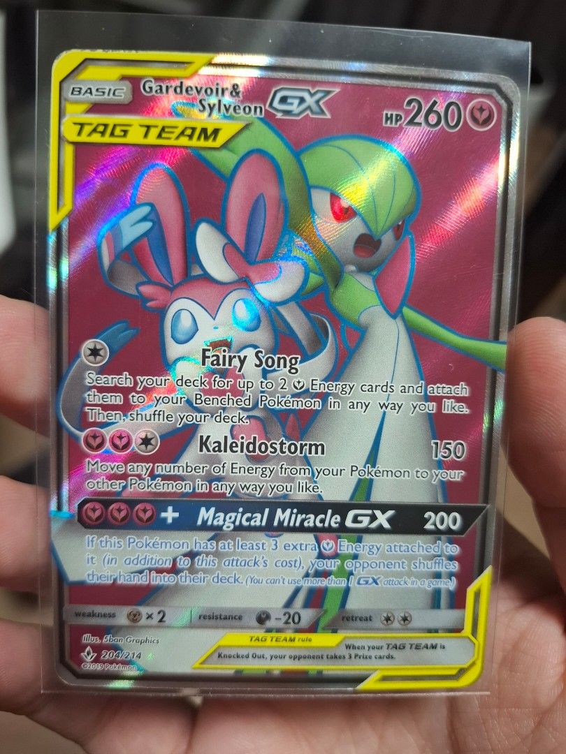 Gardevoir and Sylveon GX full art Tag Team, Hobbies & Toys, Toys ...