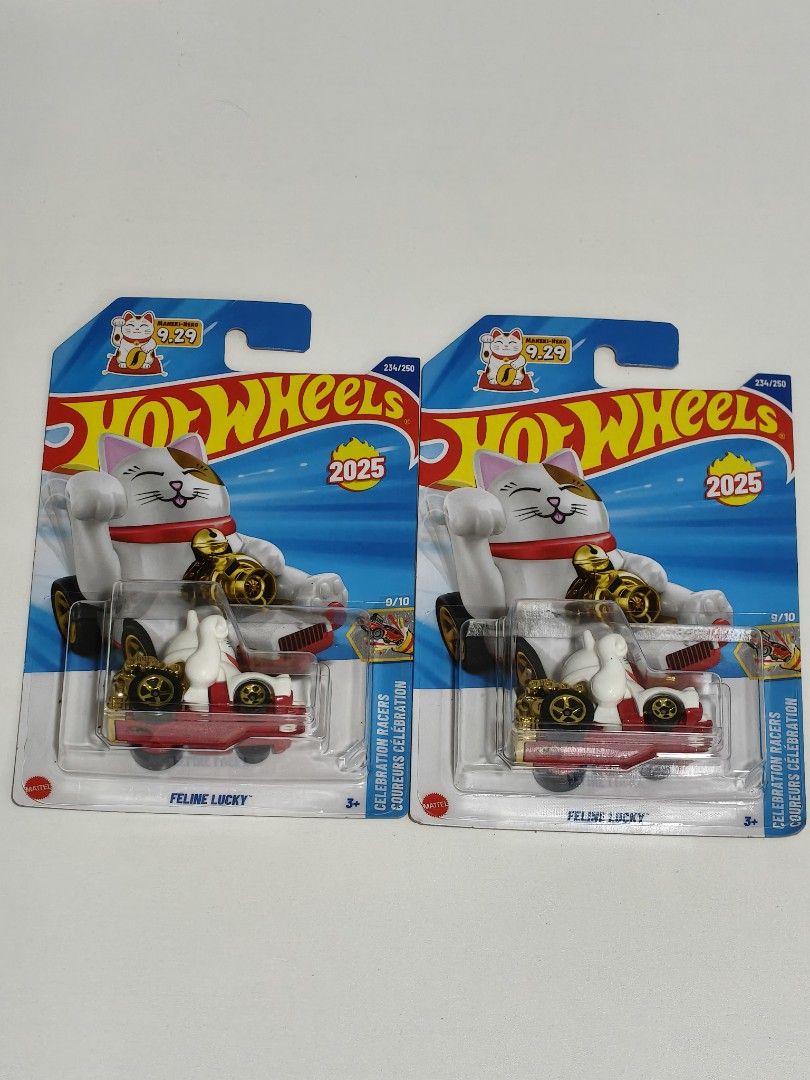 Hot Wheels Feline Lucky 2025 Celebration Racers each$8, Hobbies & Toys ...