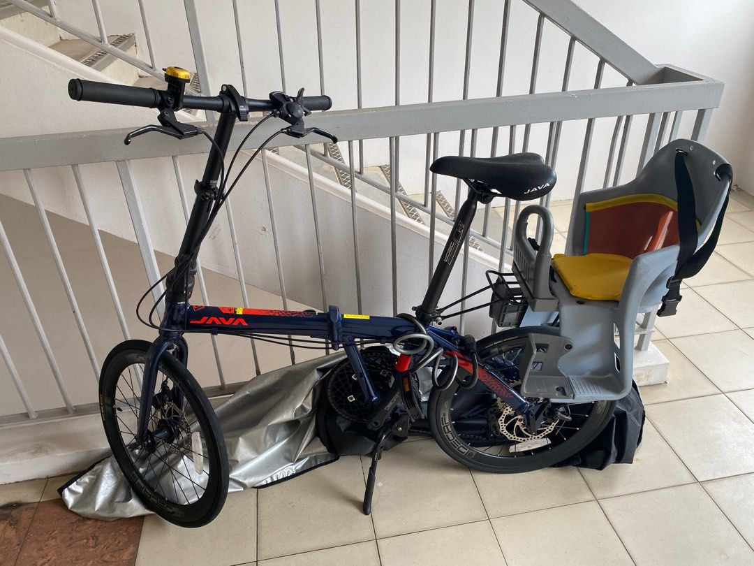 Java Folding Bike with Child Seat, Sports Equipment, Bicycles & Parts ...