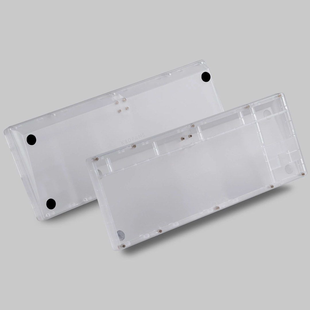 KBDfans Tiger Lite ABS Transparent White Keyboard Case, Computers ...