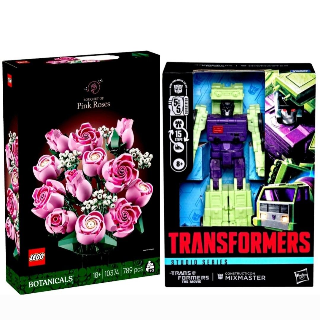 Lego Botanicals Collection 10374 Bouquet Of Pink Roses ( 789 Pieces ...