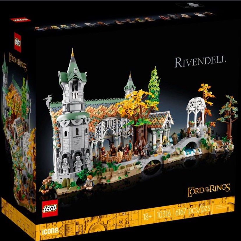 LEGO Icons Lord of the Rings Rivendell Set, Hobbies & Toys, Toys ...