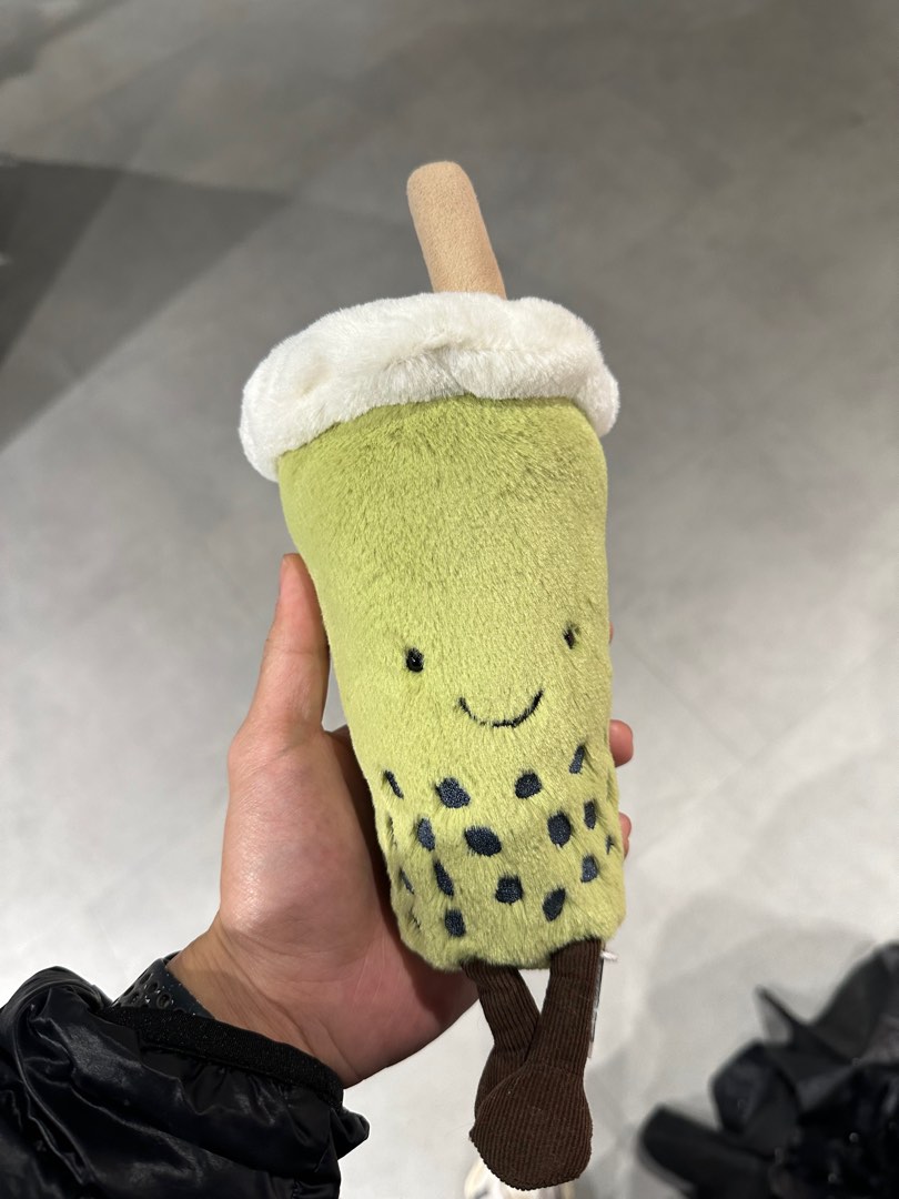 Matcha Bubble tea jellycat, Hobbies & Toys, Toys & Games on Carousell