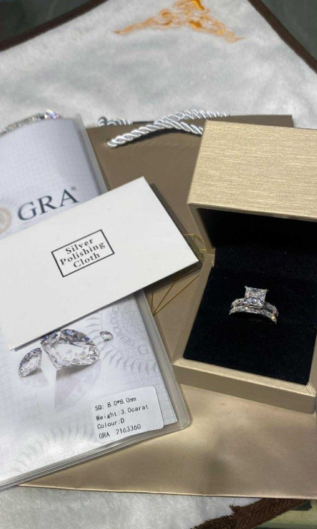 Moissanite Engagement Ring 💍, Women's Fashion, Jewelry & Organizers ...