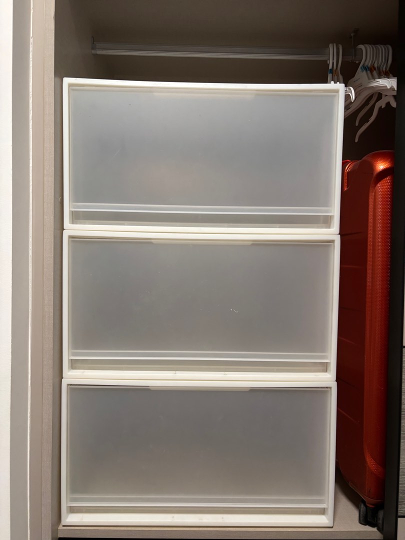 Muji Stackable Plastic Storage Drawers, Furniture & Home Living, Home ...