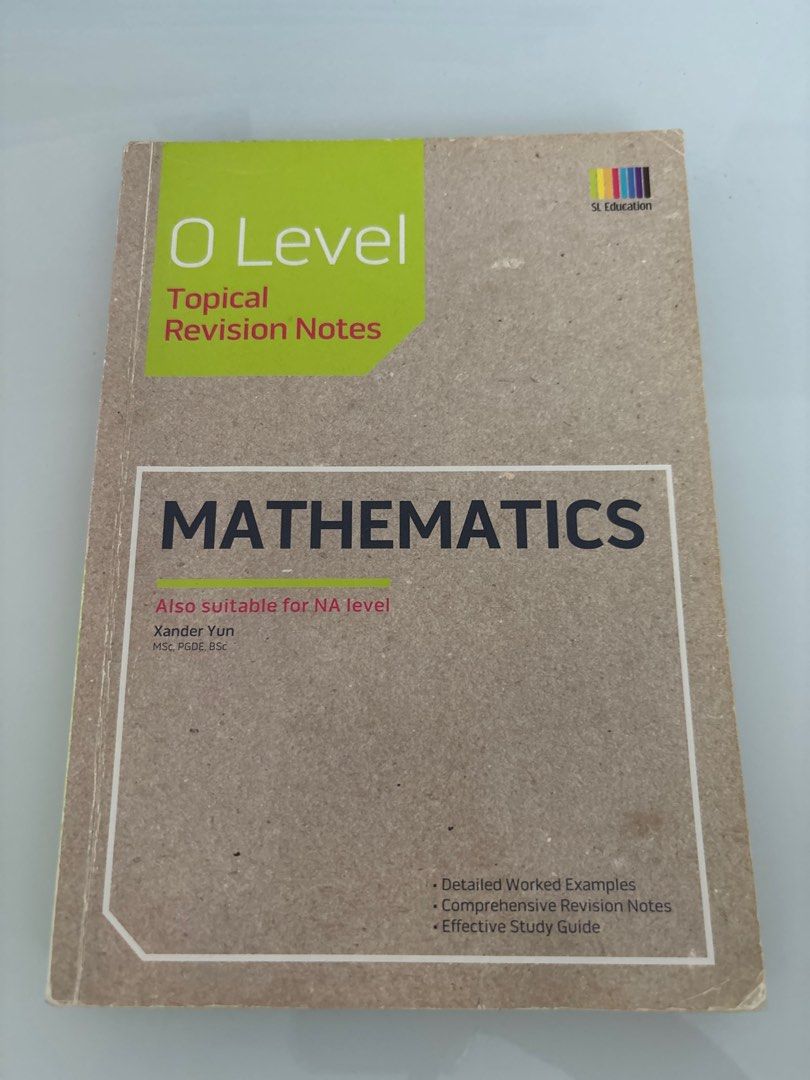 O Level Mathematics Topical Revision Notes, Hobbies & Toys, Books ...