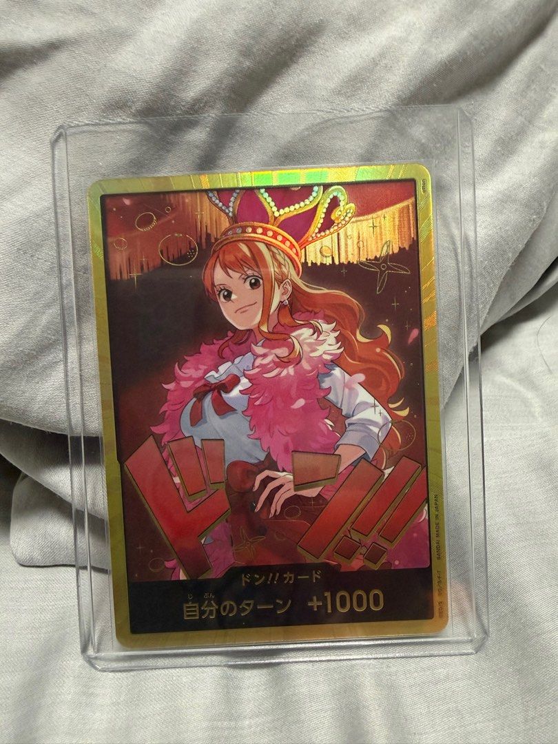 One Piece Card Game gold- Nami Don!! Card, Hobbies & Toys, Toys & Games ...
