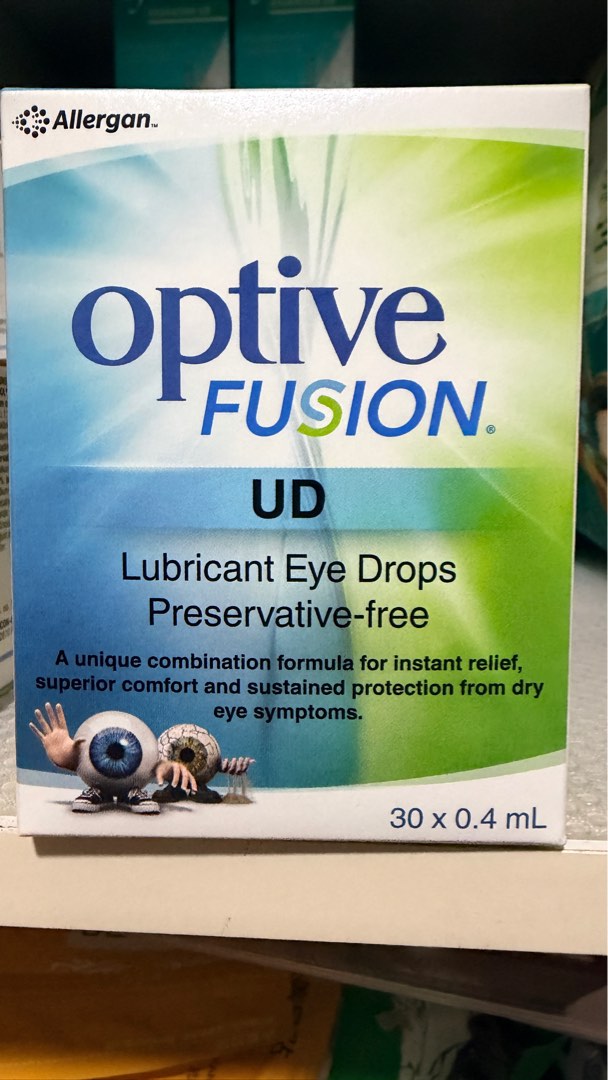 Optive Fusion UD Lubricant Eye Drops, Beauty & Personal Care, Vision ...