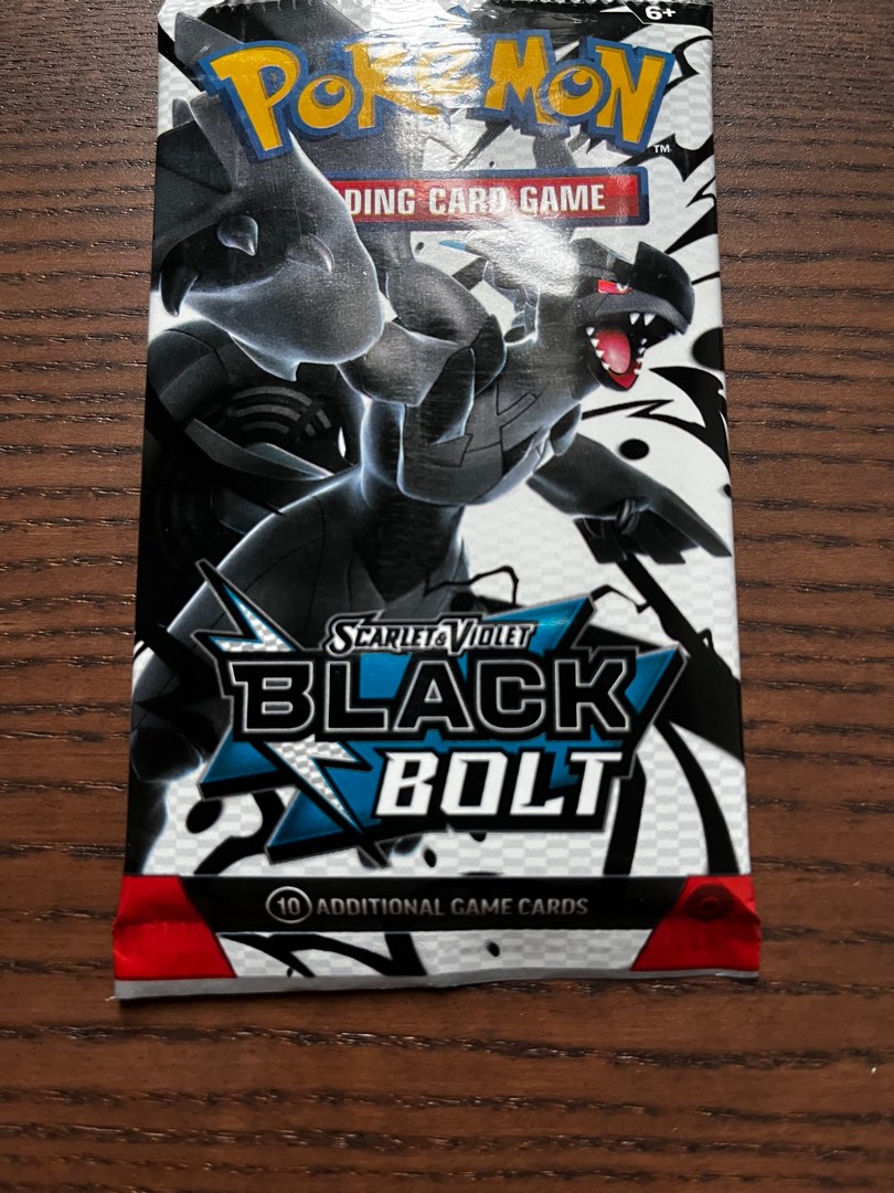 Pokémon TCG: Scarlet & Violet-Black Bolt booster pack, Hobbies & Toys ...