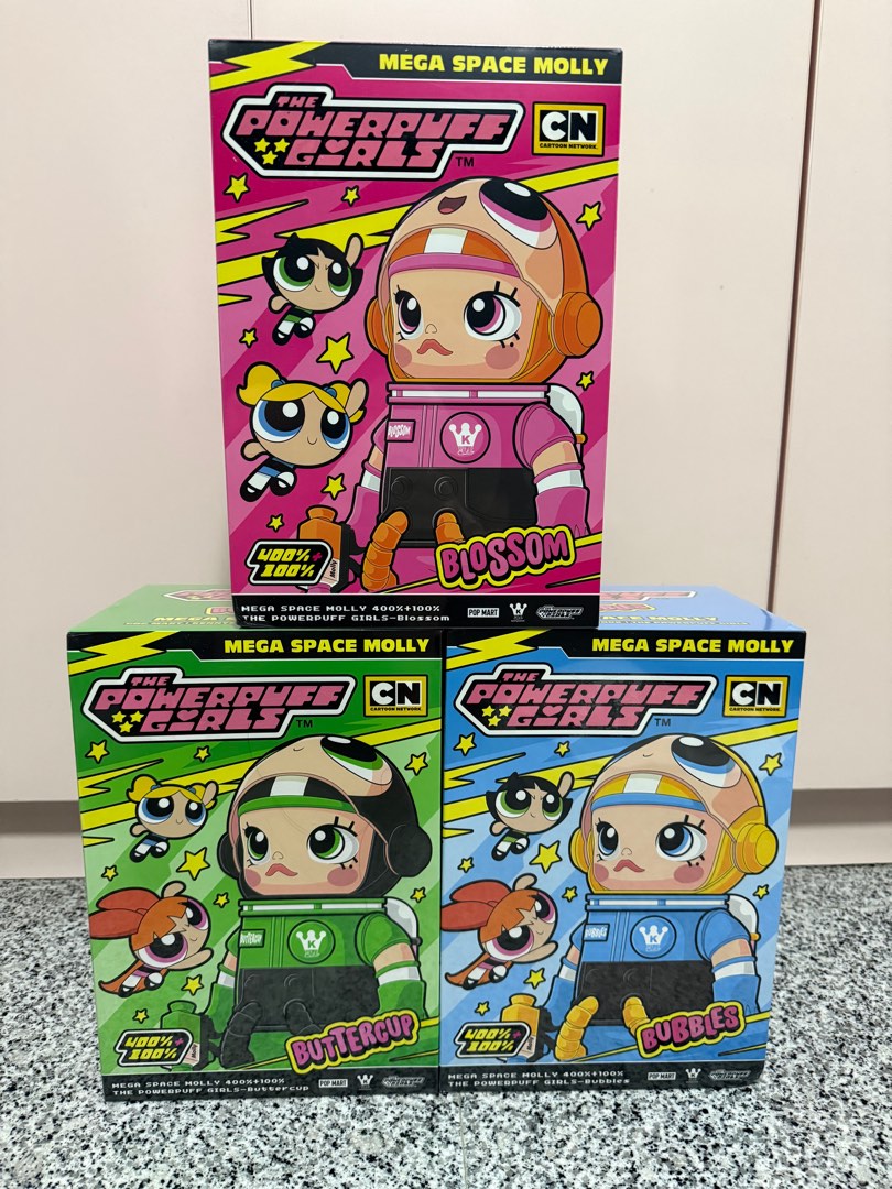 Popmart Space Molly Powerpuff Girls 400% + 100% (Set), Hobbies & Toys ...