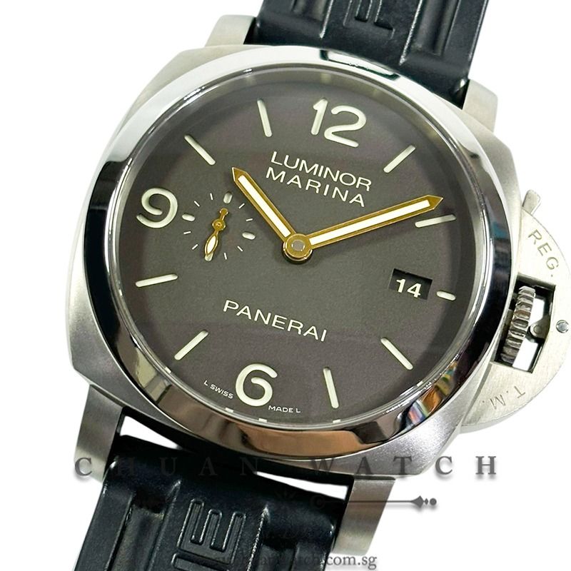 Pre-Owned Panerai Luminor Marina 1950 3-Days Titanium 44mm Pam 351 Q ...