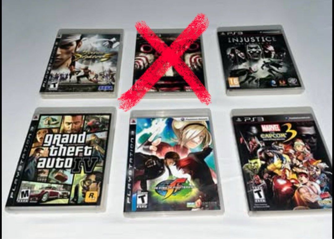 PS3 Games (Bundle Only) - Virtual Fighter 5, Injustice, GTA IV, KOF ...