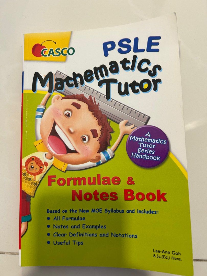 PSLE Mathematics Tutor Formulae & Notes Book, Hobbies & Toys, Books ...