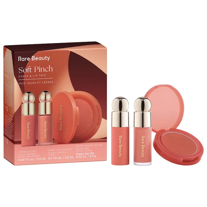 Rare Beauty by Selena Gomez Soft Pinch Cheek & Lip Trio Makeup Gift Set ...
