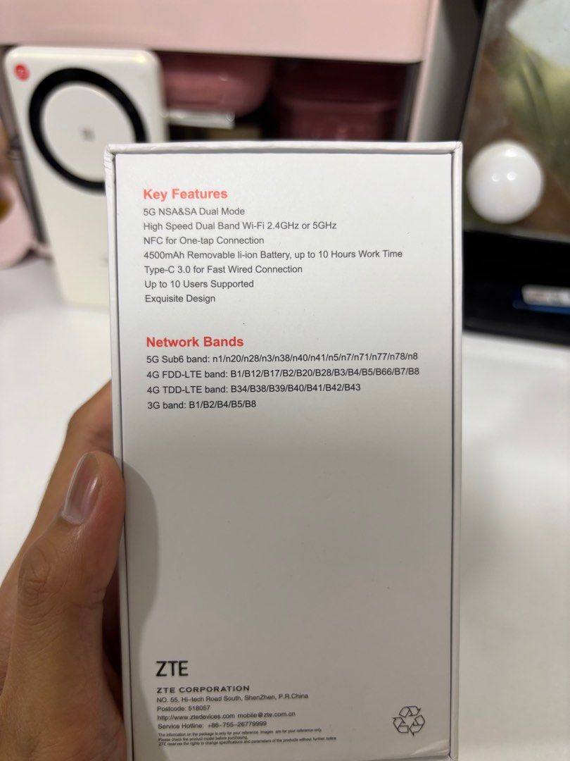Router portable Zte U30 Air 5G. Pakai Sim unlimited jadi wifi, Mobile ...