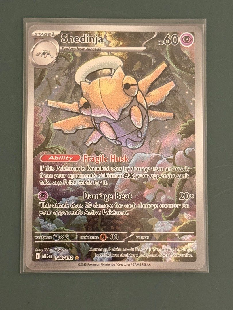 Shedinja 144/132 - MEGA - Pokemon Trading Card Game, Hobbies & Toys, Toys & Games on Carousell
