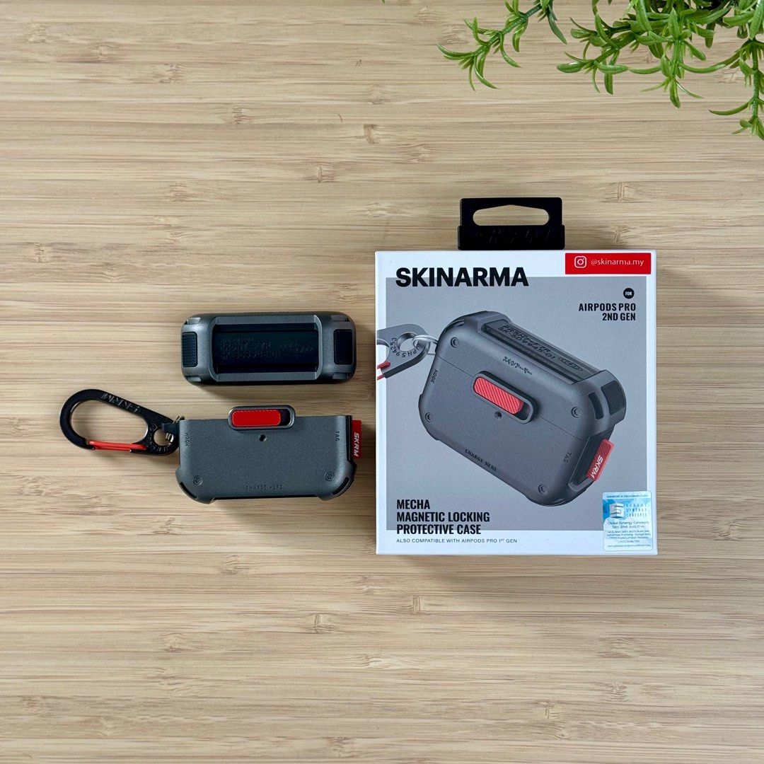 Skinarma Mecha Magnetic Locking Protective Case for AirPods Pro 2nd Gen ...