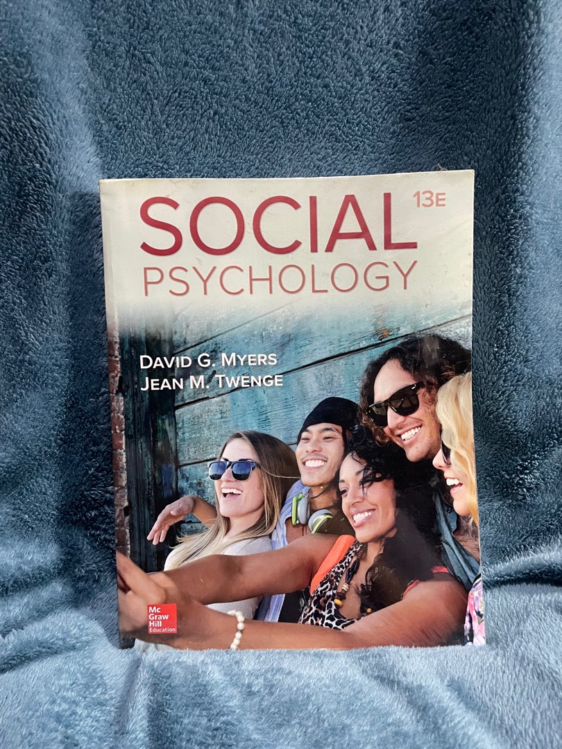 Social Psychology 13th Edition by David Myers, Jean M. Twenge, Hobbies ...