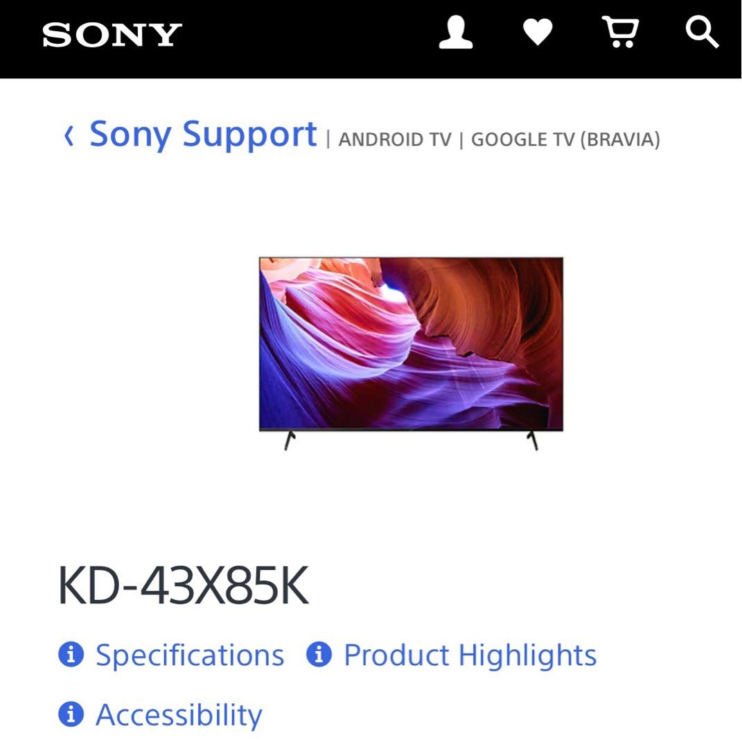 Sony smart TV 43 Inch, 家庭電器, 電視 & 其他娛樂, 電視 - Carousell