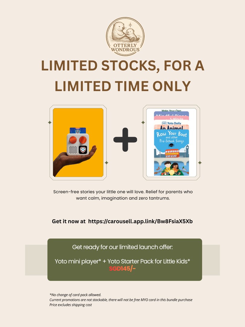 Special Bundle for A Limited Time Only: Yoto Mini Player + Starter Pack ...