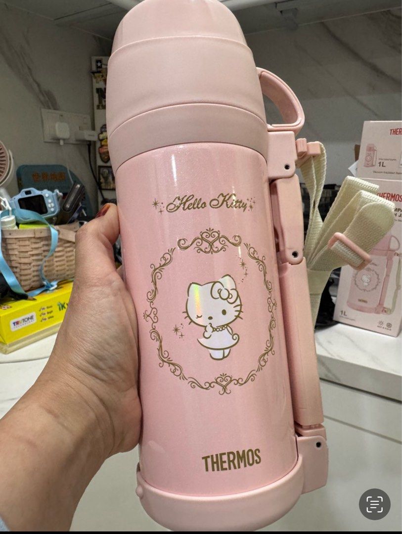 Thermos Hello Kitty Light & Compact Wide Mouth Jar 1L, Furniture & Home ...