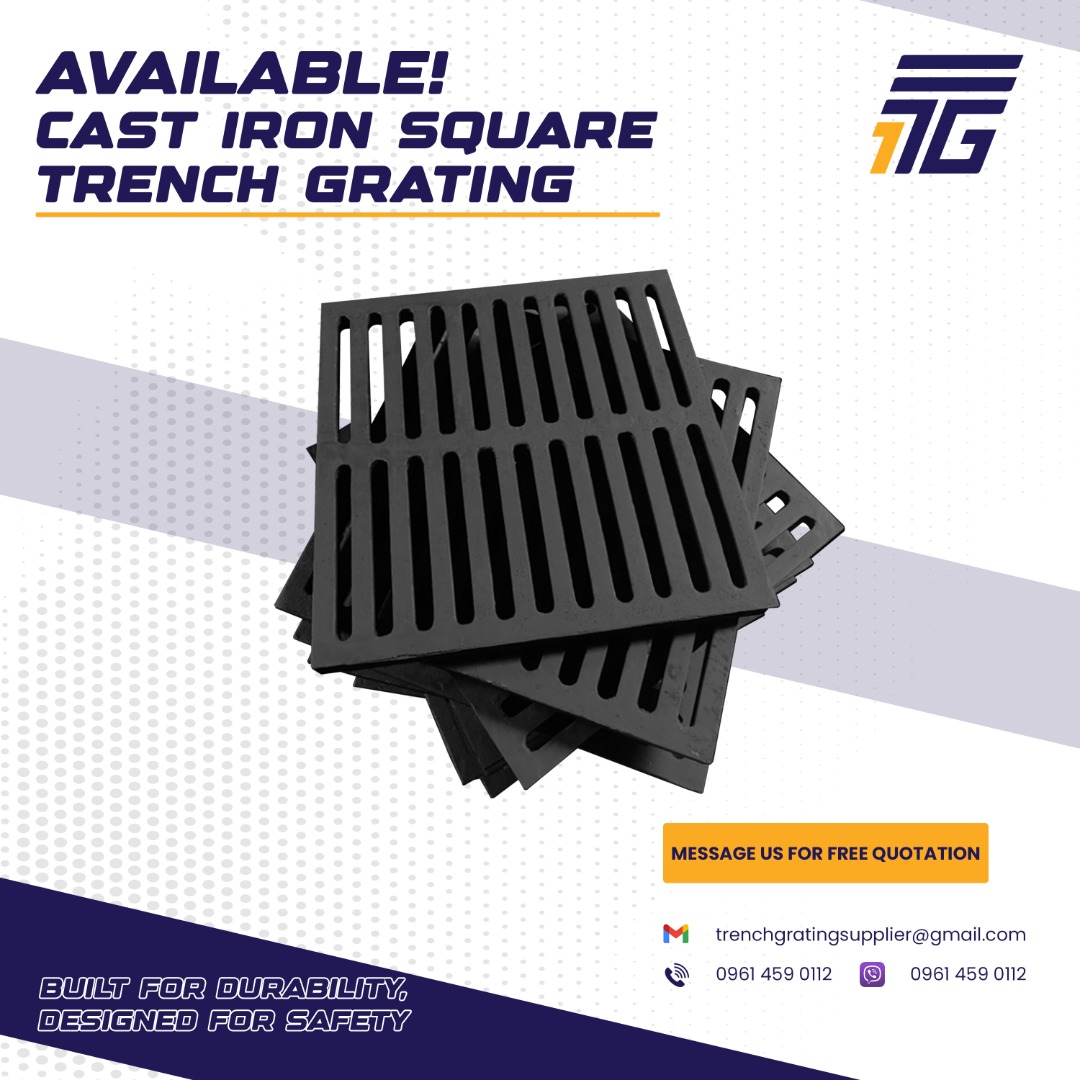 Trench Gratings Square - Cast Iron, Commercial & Industrial ...