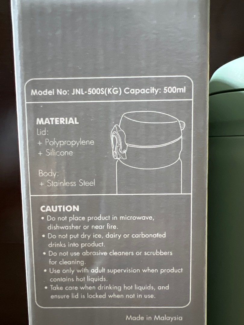 [Tumbler] Thermos 500 ML - Khaki Green, Furniture & Home Living ...