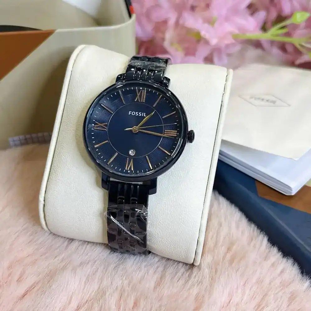 💥🔥WASHOUT SALE - Fossil Original Jacqueline Three Hand Date Blue ...