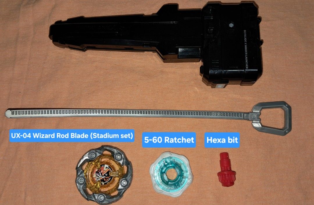 Wizard Rod 5-60 Hexa with Launcher Beyblade X, Hobbies & Toys, Toys ...