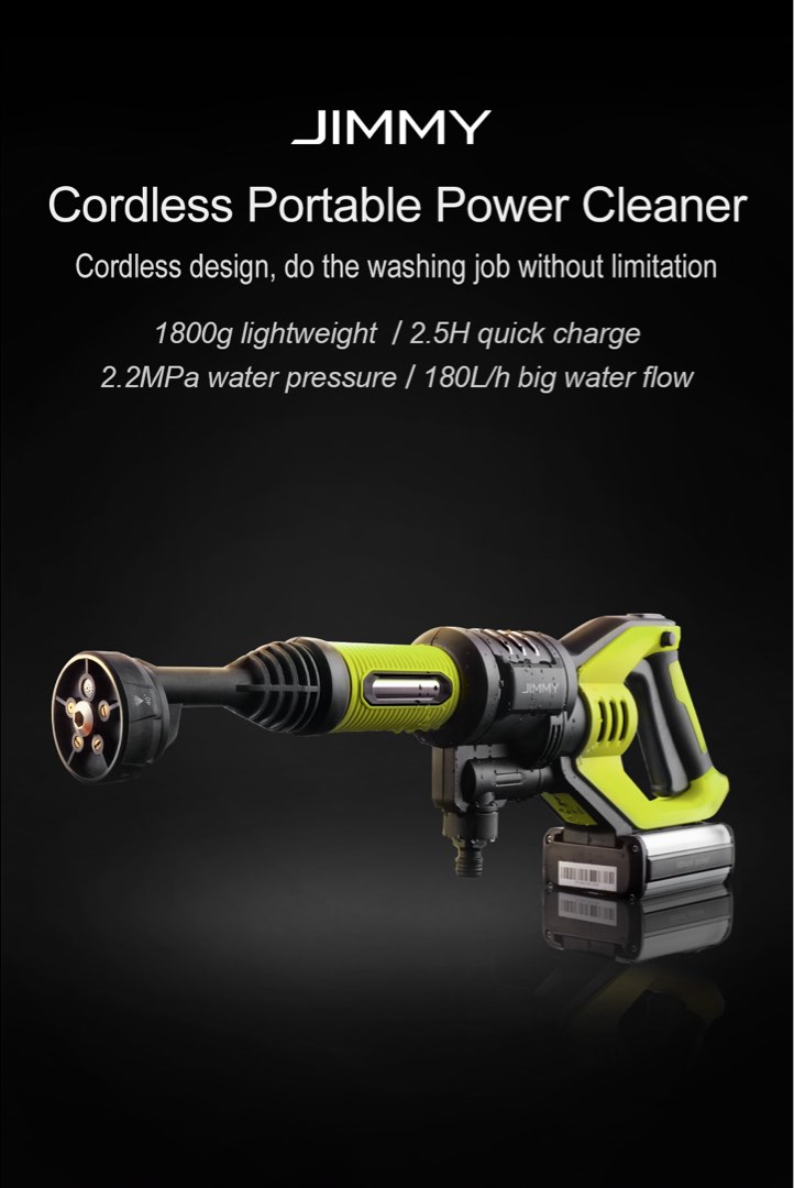 Xiaomi Jimmy JW31 Portable Pressure Washer Jet & Foam Spray Car Wash ...
