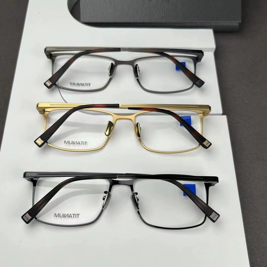 Zeiss titanium rectangle glasses, Men's Fashion, Watches & Accessories ...