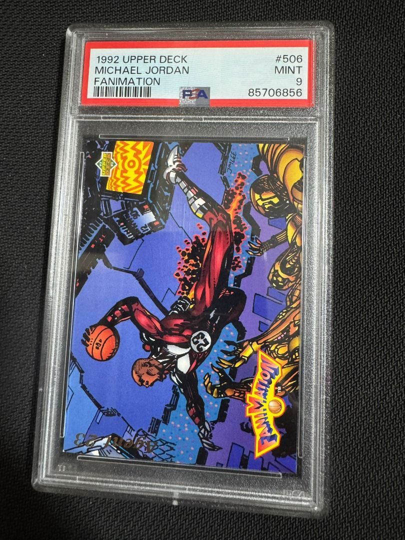 1992 Upper Deck NBA Basketball Card Michael Jordan Fanimation #506 PSA ...