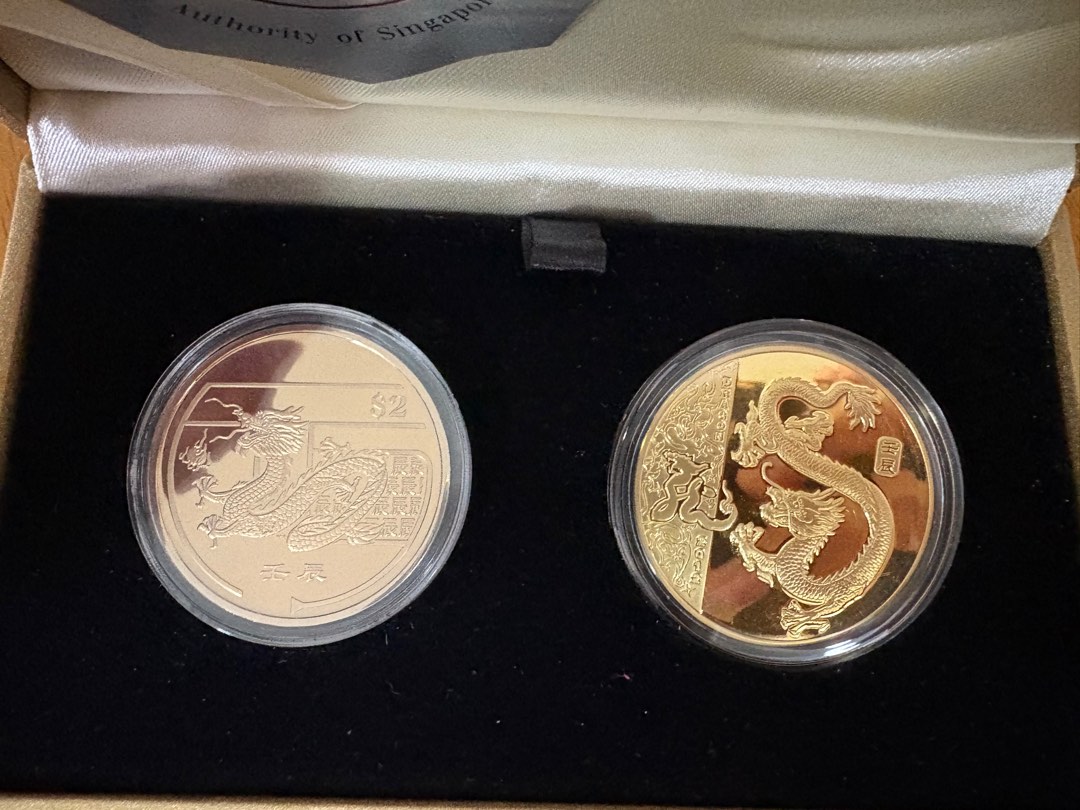 2012 Singapore double joy Singapore mint $2 Cupro-Nickel Proof-Like ...