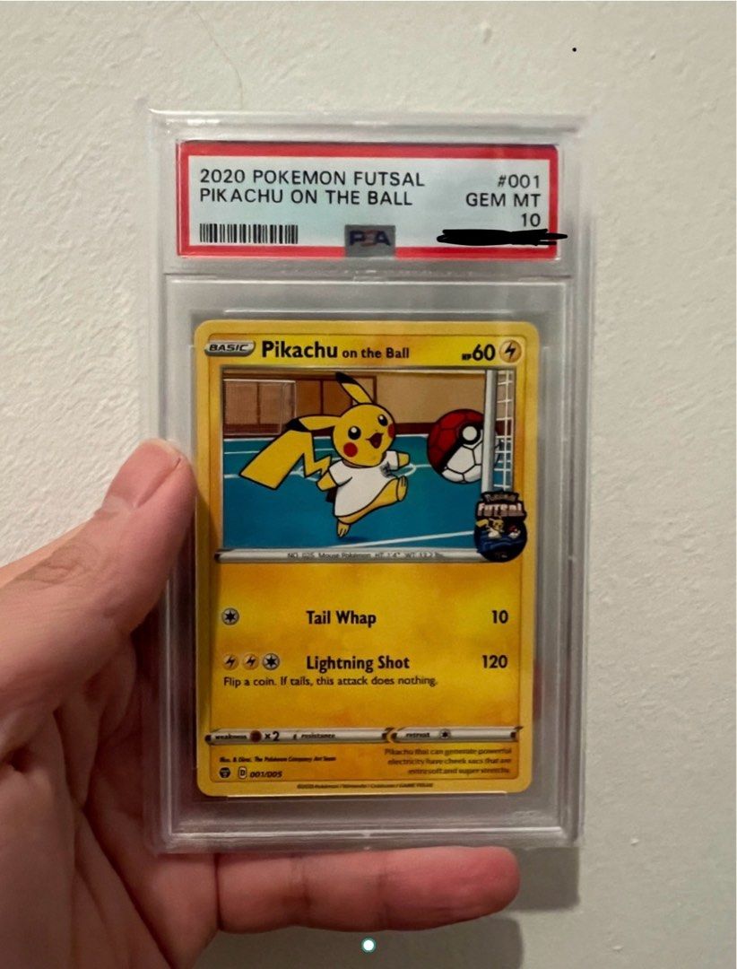 2020 Pokemon Futsal Pikachu on the Ball #001 GEM MT 10, Hobbies & Toys ...