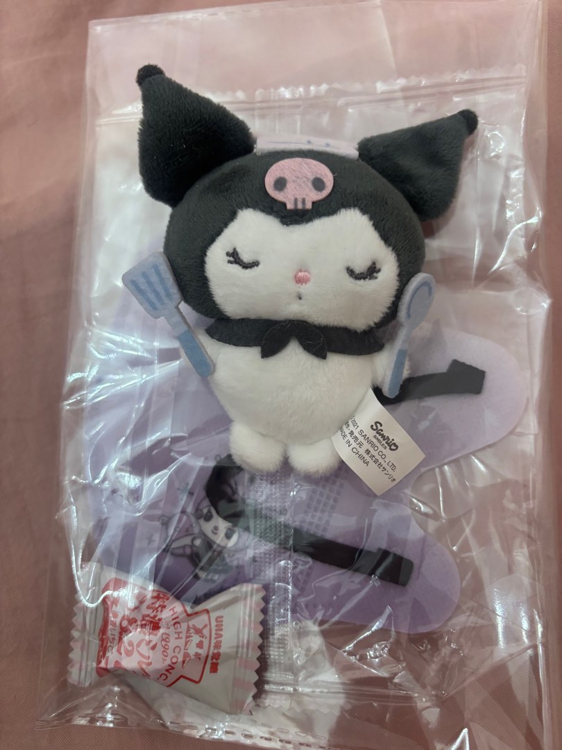 超可愛2021年絕版 可羅米Kuromi 廚師公仔瞓覺樣 Sanrio Kuromi Chef Plushie, 興趣及遊戲, 玩具 & 遊戲 ...