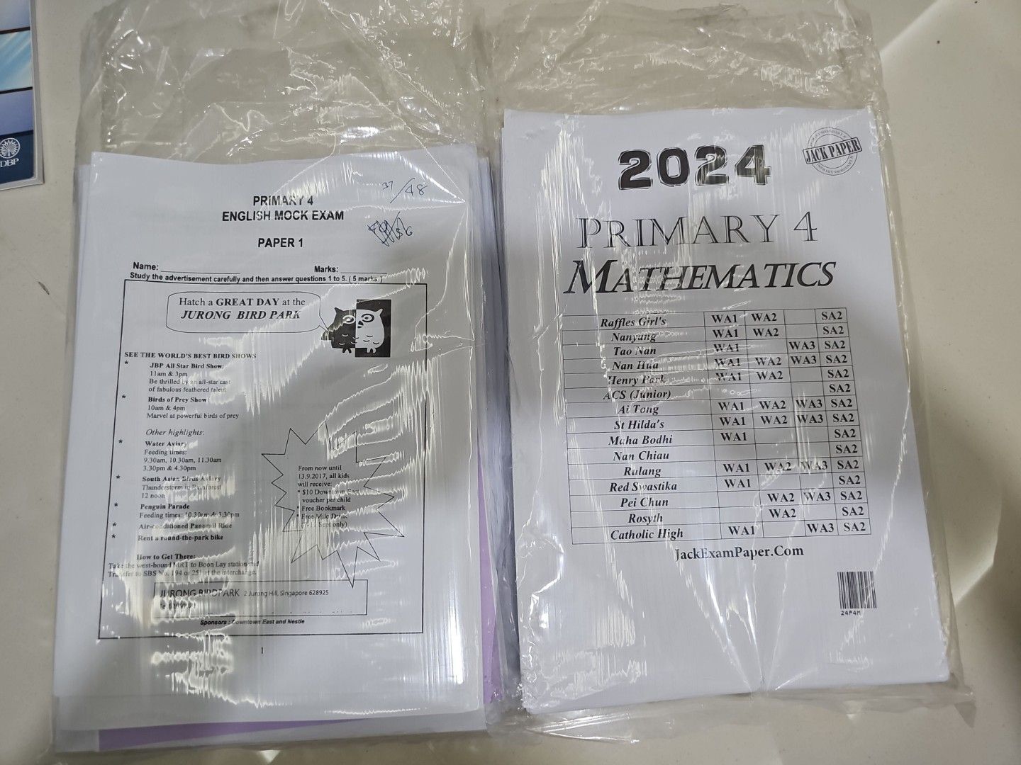 2024 Primary 4 English & Mathematics Mock Exam Papers, Hobbies & Toys ...