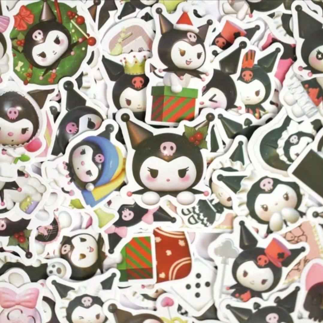 ($3 FOR MIX) 100 cute 3D kuromi stickers, Hobbies & Toys, Stationery ...